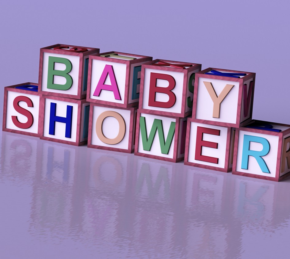 Kids Blocks Spelling Baby Shower As Symbol for Babies And Newborns ...